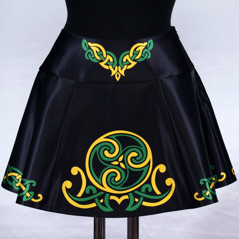 Irish Dance Skirt: Celtic Knot, European Style, Competition & Practice ...