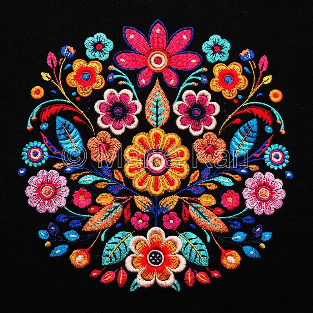 Machine Embroidery,floral Embroidery Design,satin Embroidery,embroidery ...