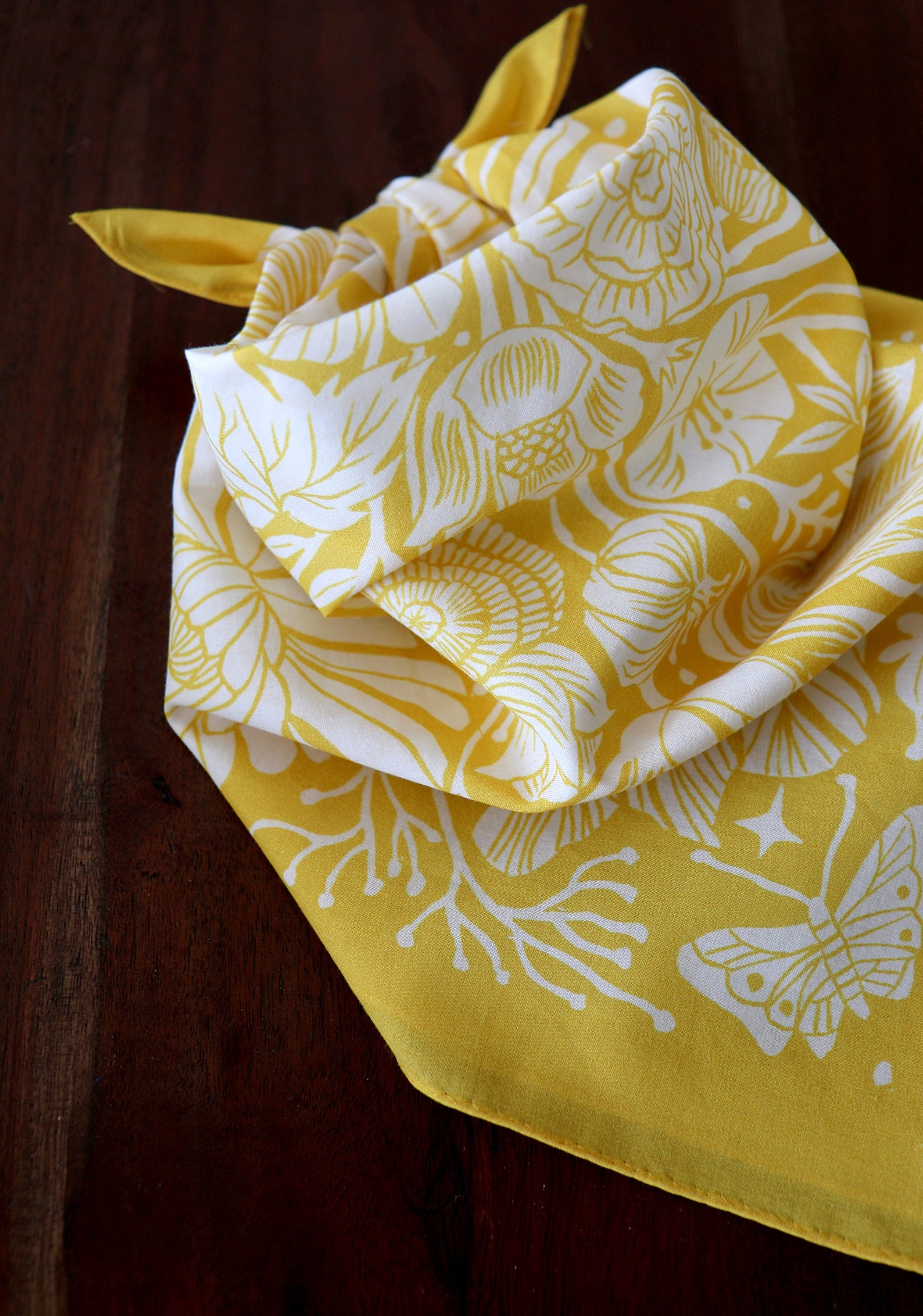 Still Life Bandana, Wildflower Cotton Bandana, Floral Scarf, Soft ...