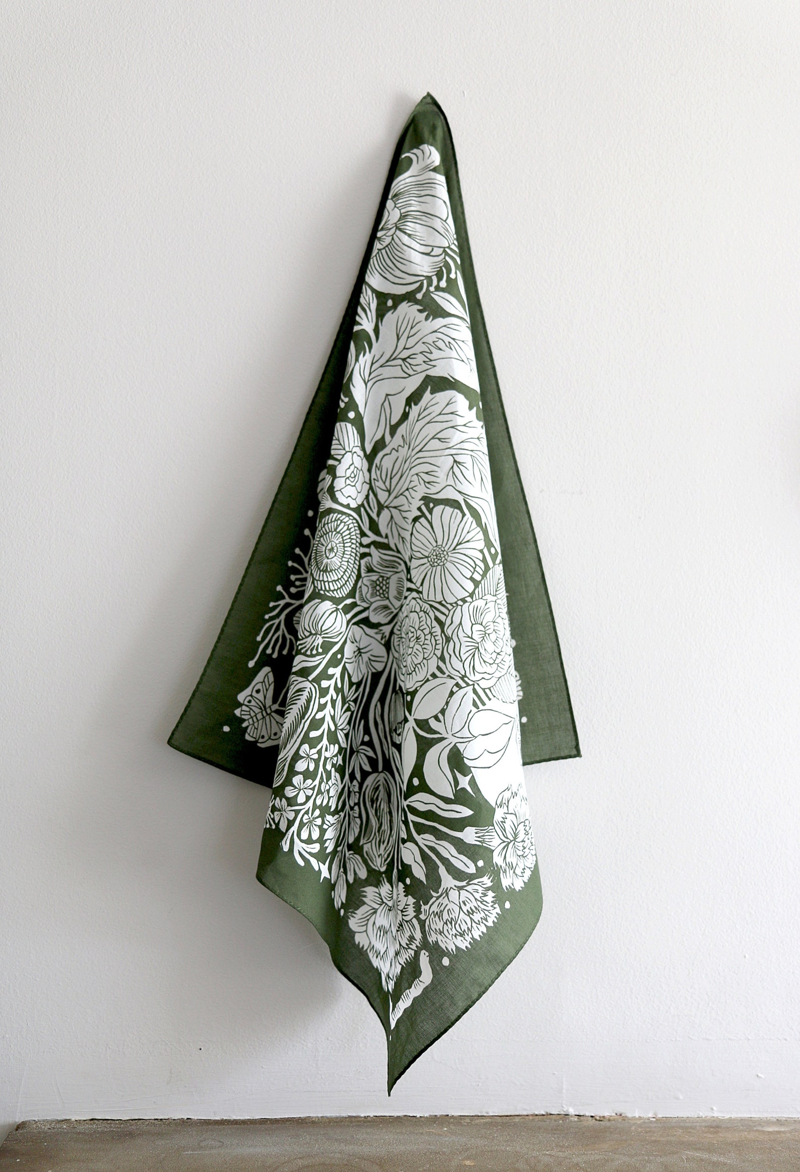 Still Life Bandana, Wildflower Cotton Bandana, Floral Scarf, Soft ...
