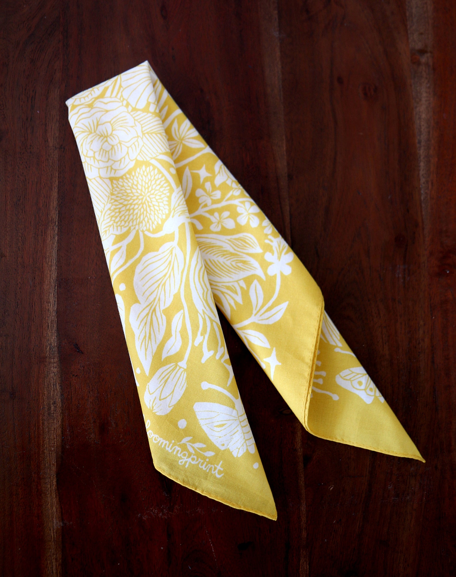 Still Life Bandana, Wildflower Cotton Bandana, Floral Scarf, Soft ...