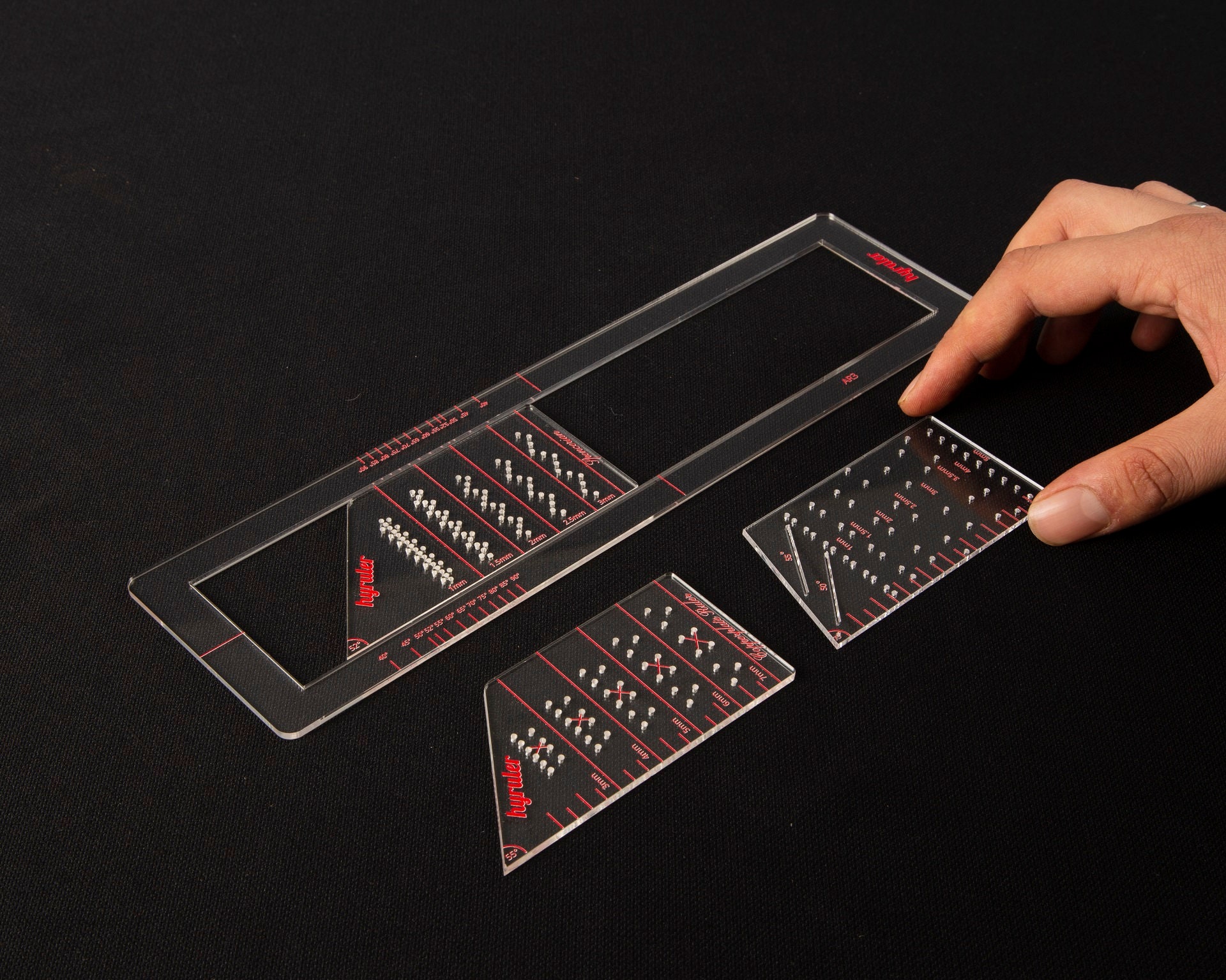 Line Ruler Set fine workmanship quality cut 6 pieces | Etsy