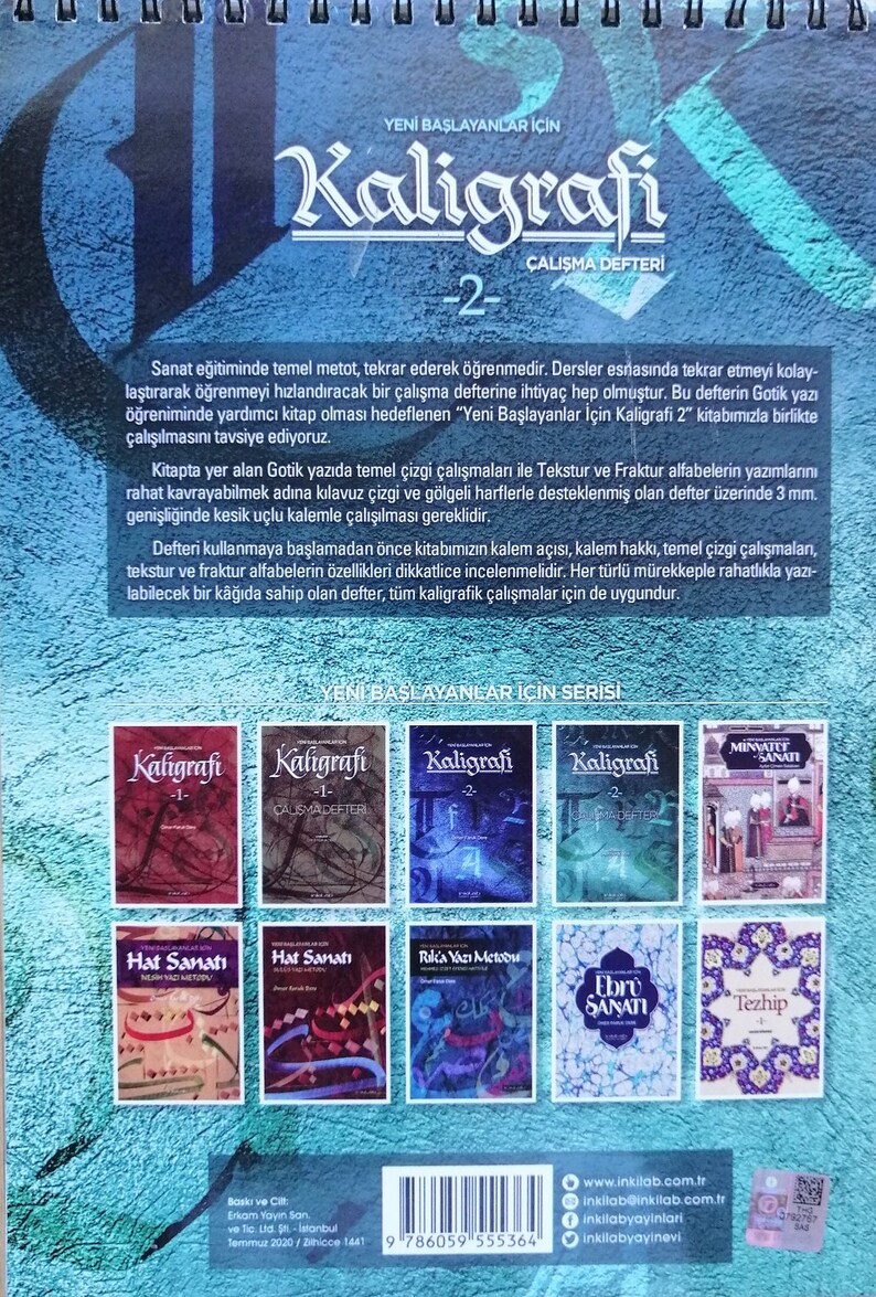 Calligraphy Workbook/notebook-2 sample Writing Exercises - Etsy