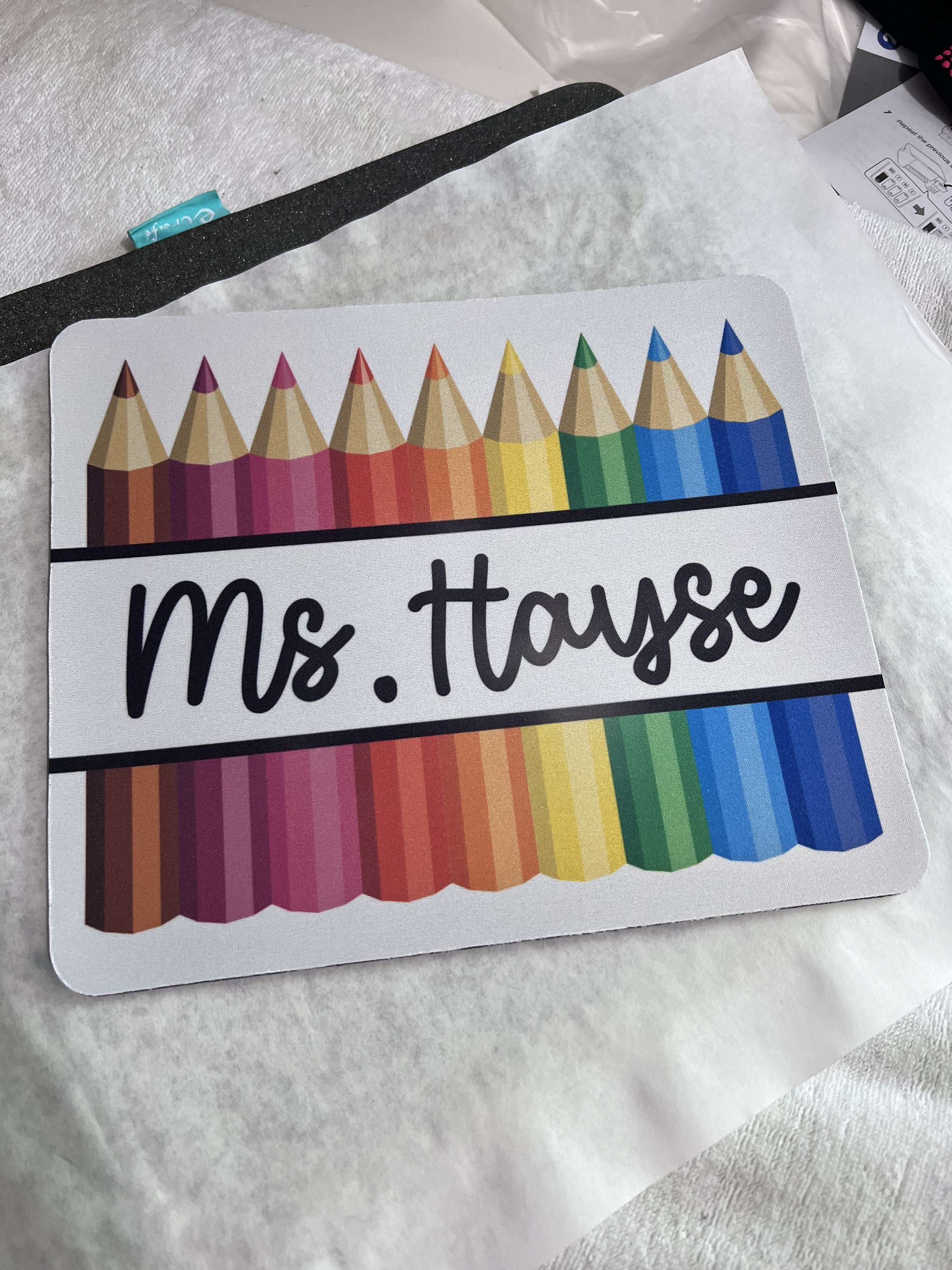 Personalized Teacher Mouse Pad: Composition Book Design - Etsy