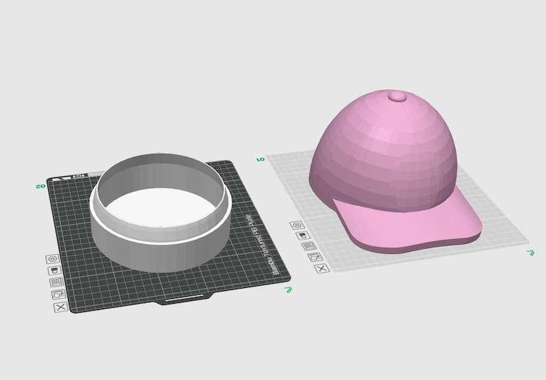 Caja para sombreros/gorras en blanco (archivo digital 3MF) – Lista para ...