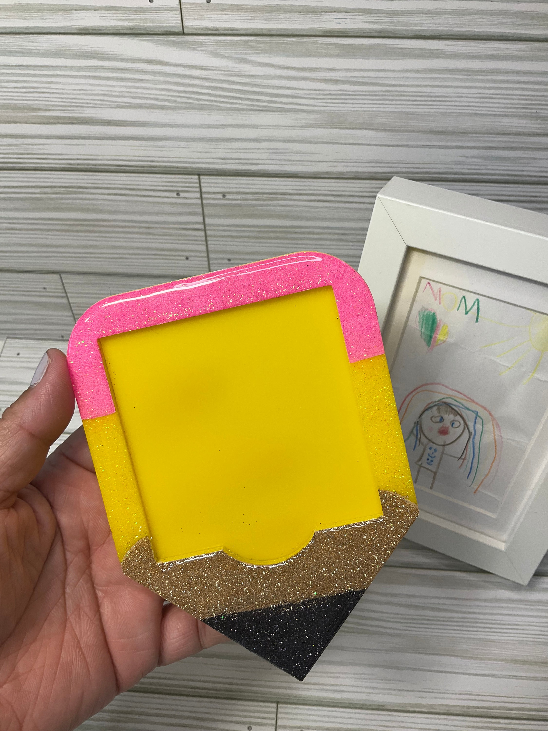 Glitter Pencil Post-it Holder: Teacher Desk Decor - Etsy