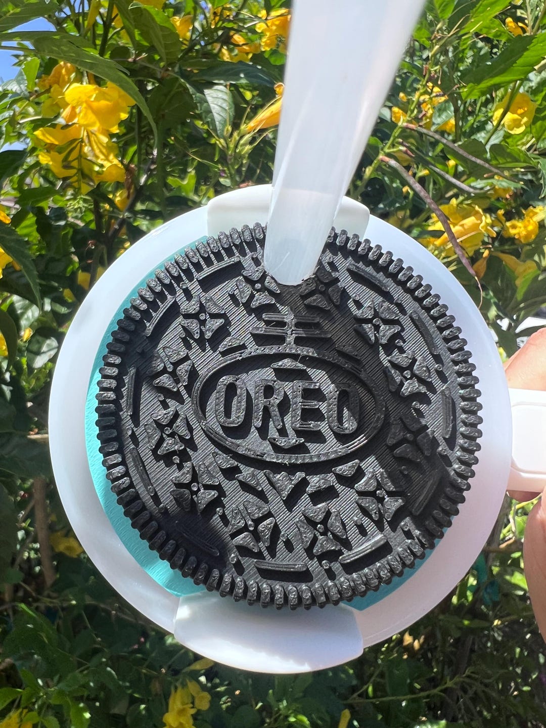 3D Printed Cookie Stanley Topper: Oreo-inspired Tumbler Accessory - Etsy