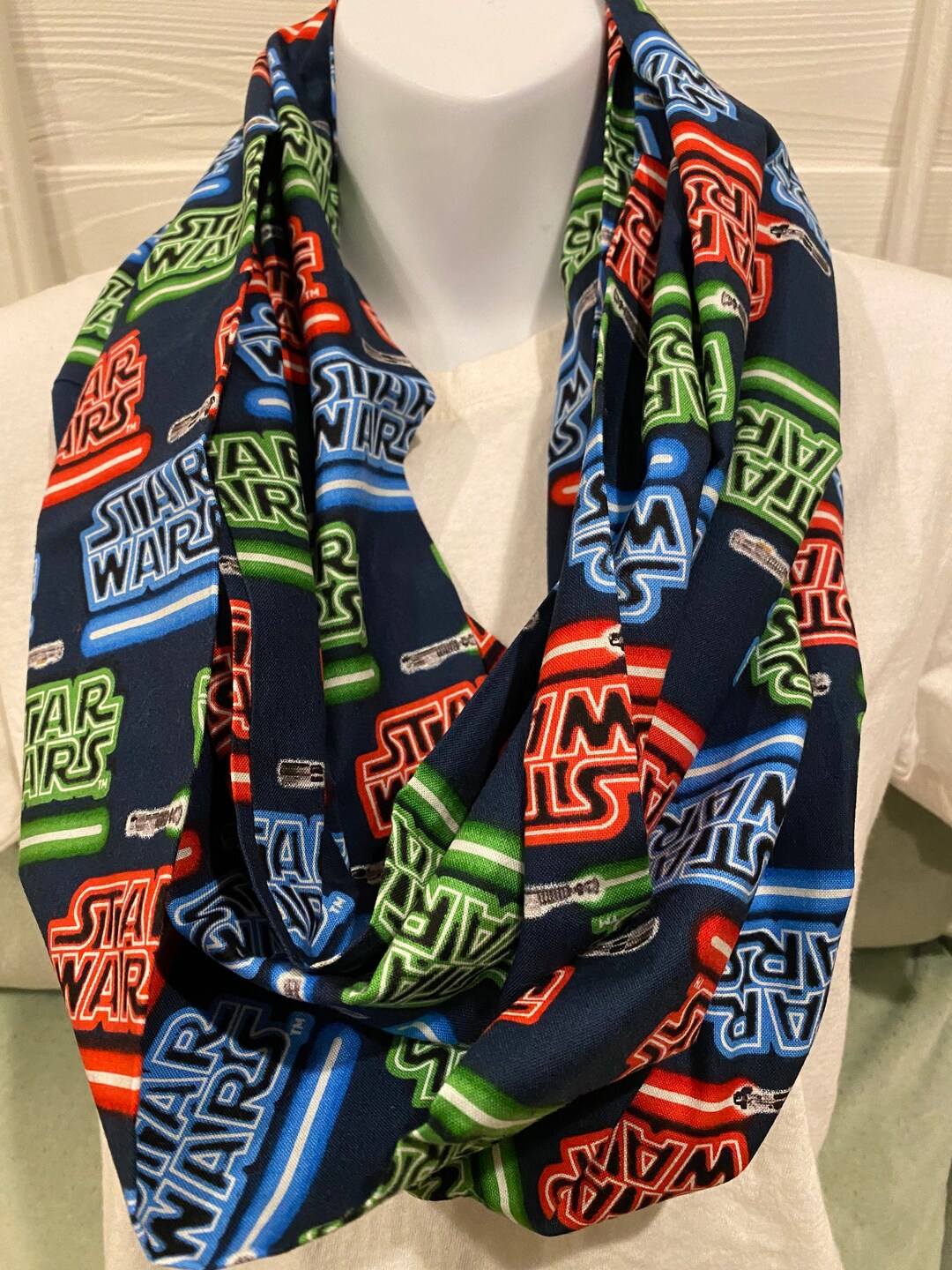 Star Wars Classic Light Sabers Infinity Scarf - Handmade Print ...