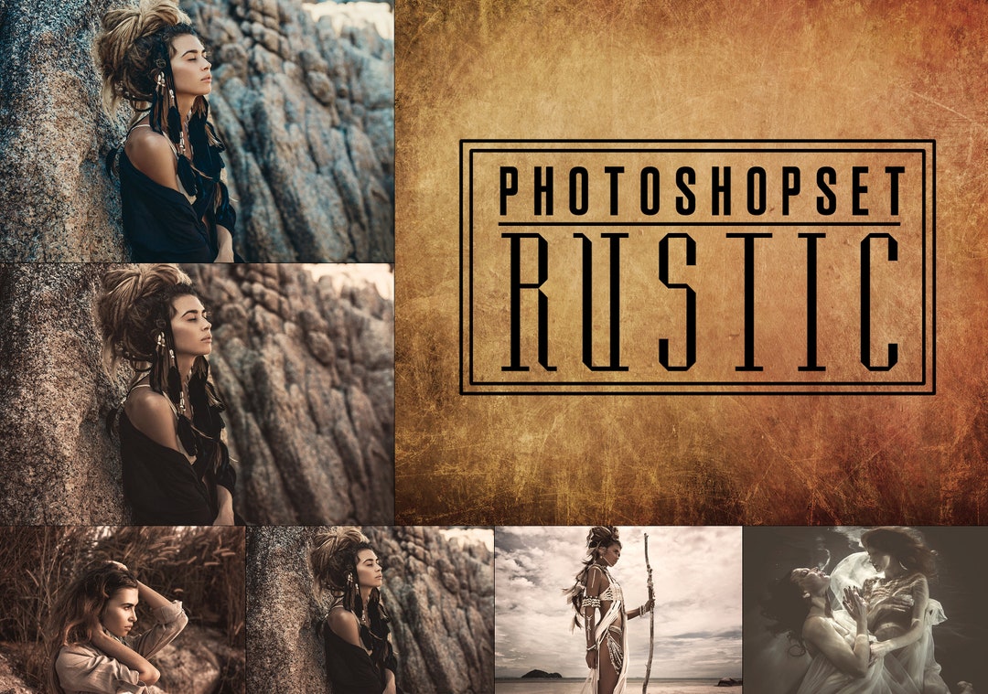 Rustic Photoshop Set - Etsy
