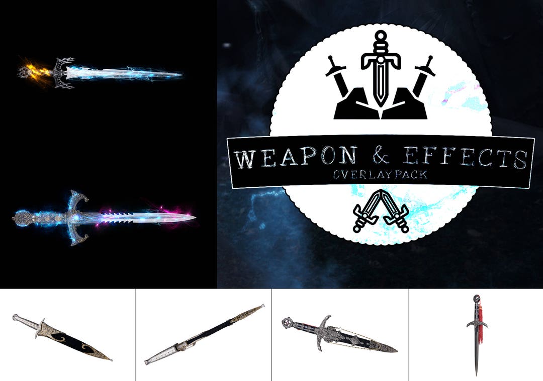 Weapon & Effects 45 Overlays - Etsy