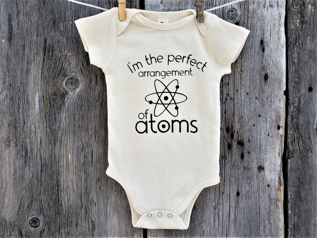 Organic Cotton Science Baby Onesie: Atom Design Newborn Gift - Etsy