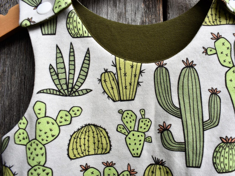 Cactus Baby Romper Organic Baby Clothes Cactus Baby Clothes | Etsy