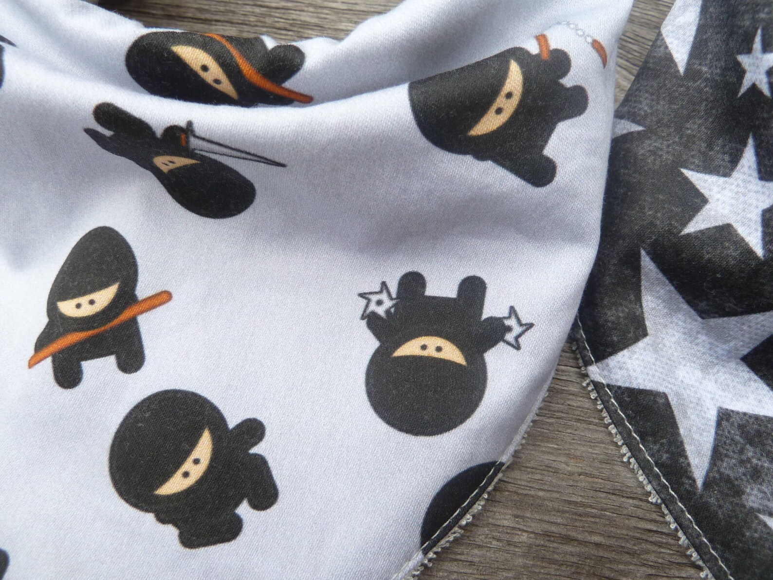 Ninja Bandana Bib Organic Bibdana Sushi Baby Ninja Baby - Etsy