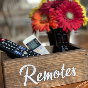 Remote Control Storage Box / Organization for Remote Controls - Etsy