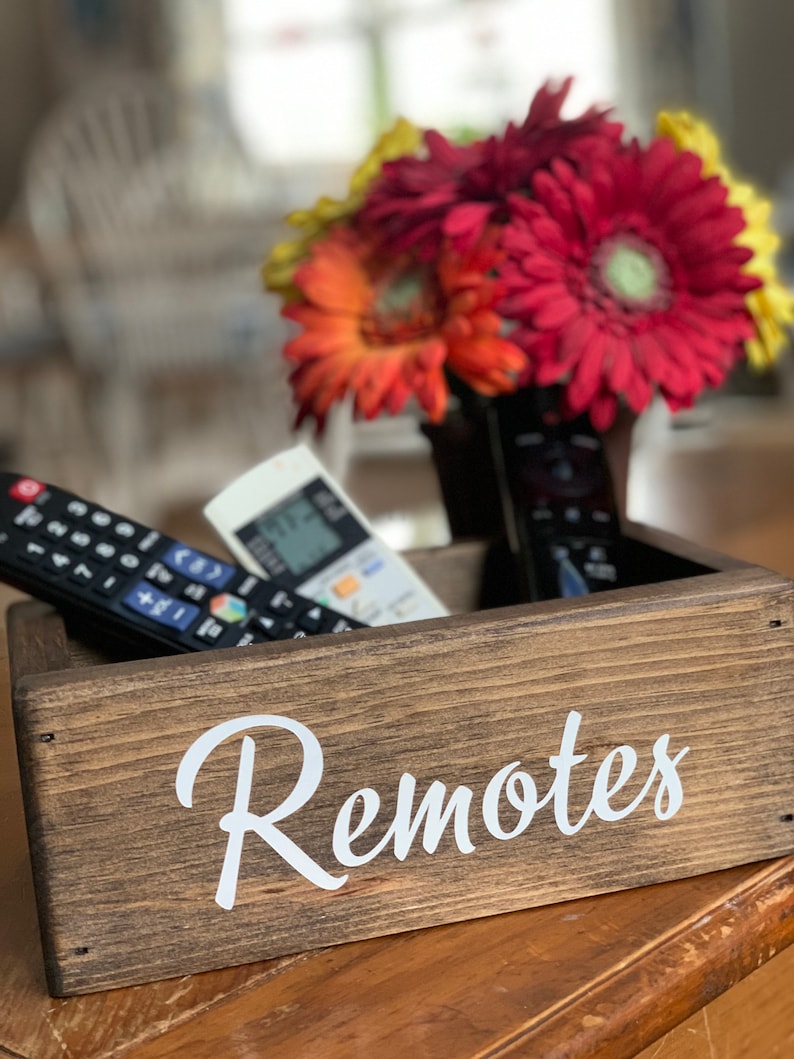 Remote Control Storage Box / Organization for Remote Controls - Etsy