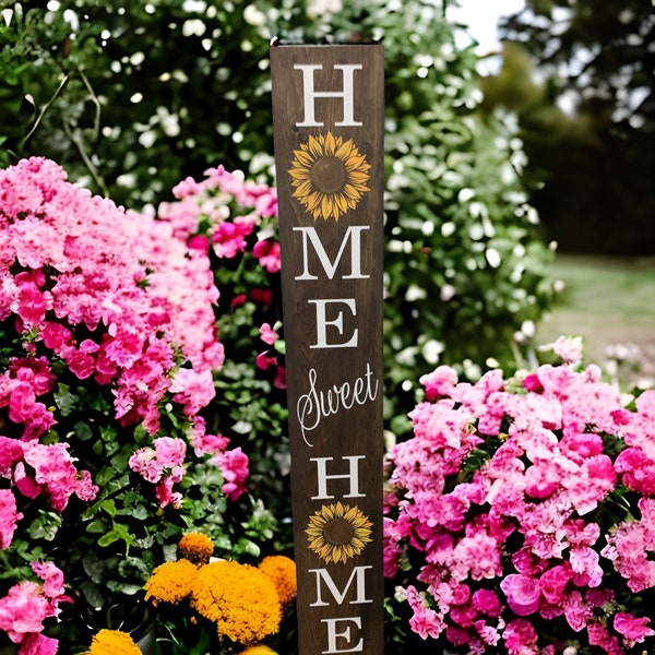 Sunflower Porch Sign - Etsy