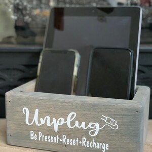 Unplug Phone Storage Box Box for Phone Devices Time Out Cell - Etsy