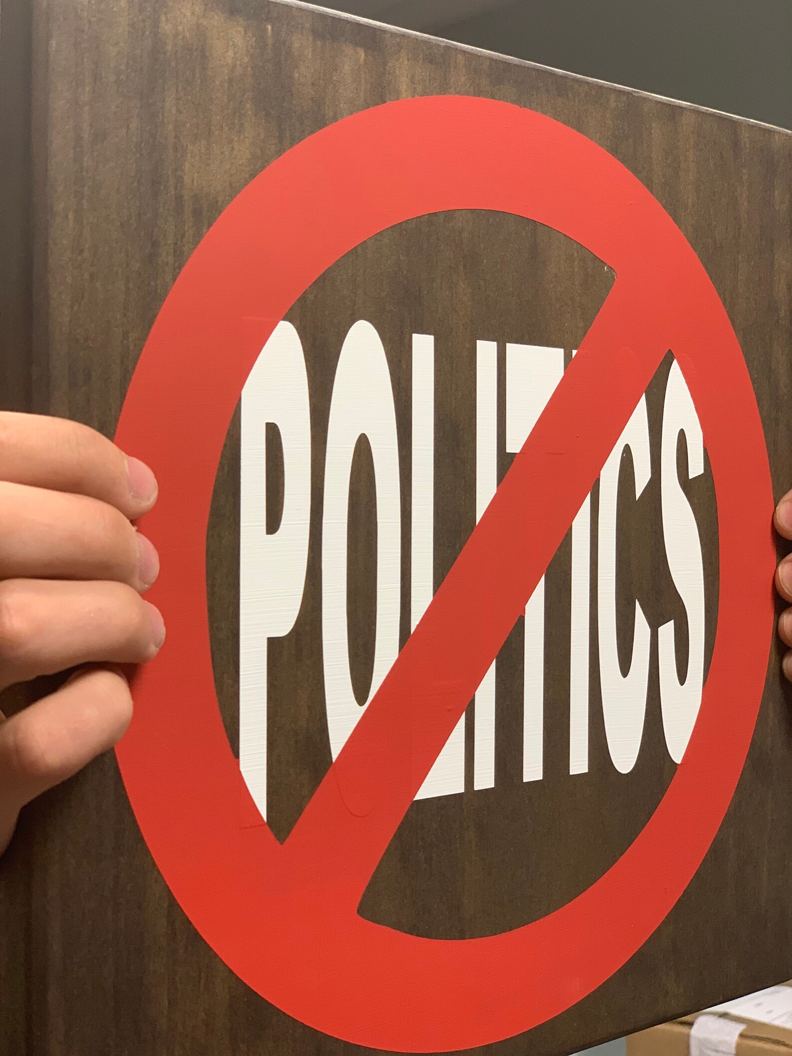 No Politics Sign No Politics Zone Political Sign No Talking - Etsy