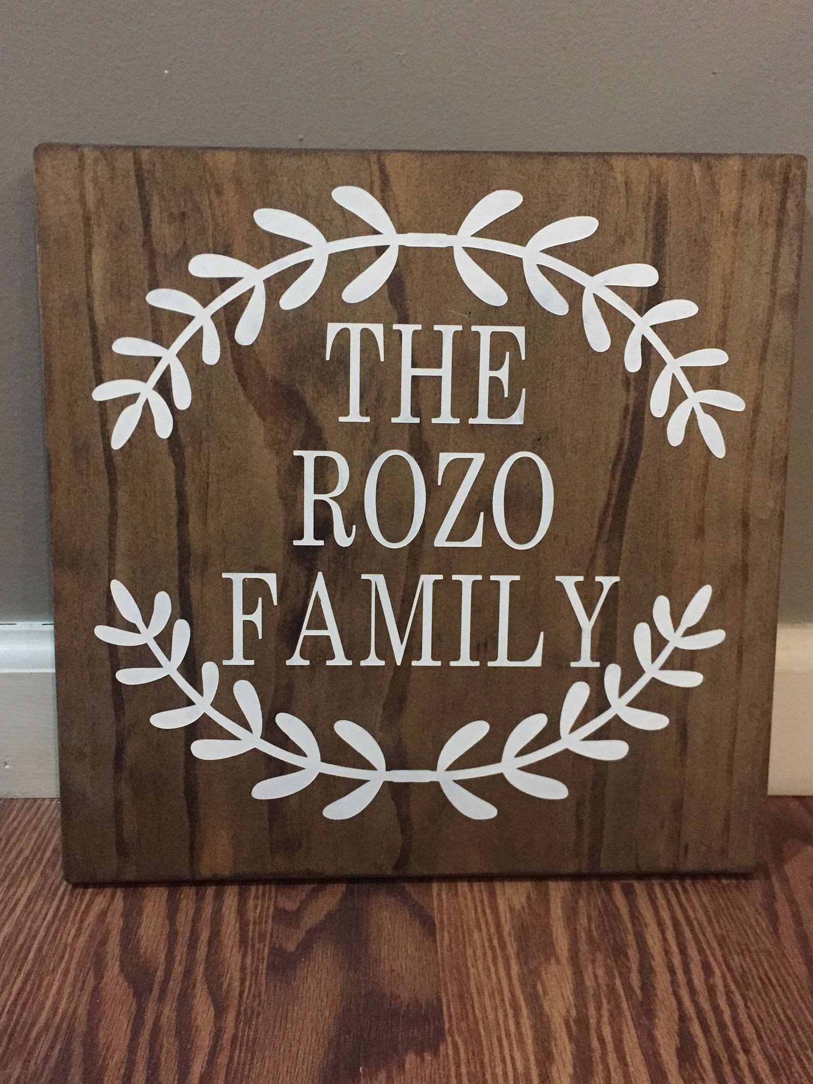 Personalized Last Name Wood Square Sign Housewarming - Etsy