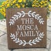 Personalized Last Name Wood Square Sign Housewarming - Etsy