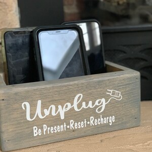 Unplug Phone Storage Box, Box for Phone Devices, Tech Time Out Cell ...