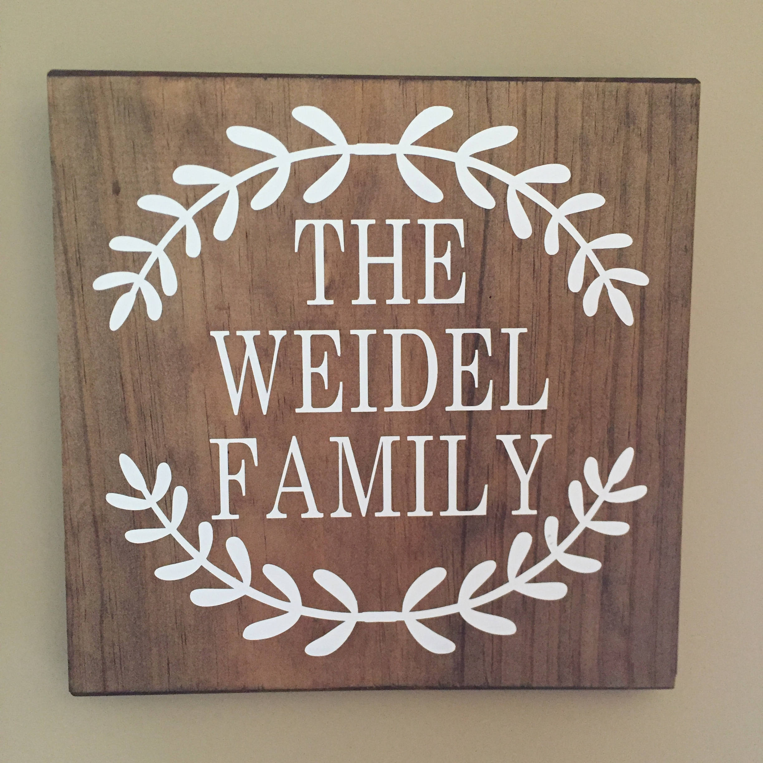 Personalized Last Name Wood Square Sign Housewarming - Etsy