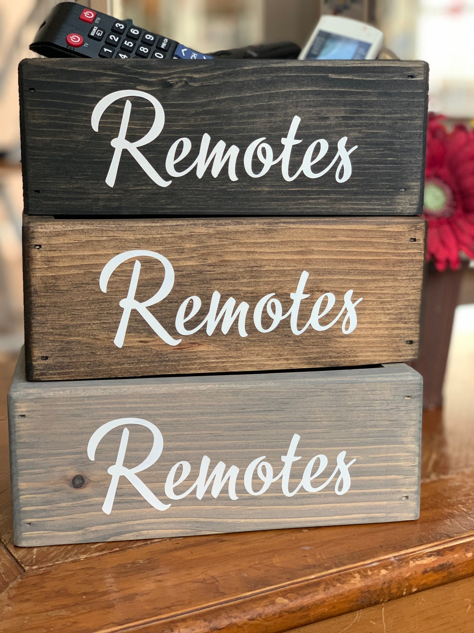 Remote Control Storage Box / Organization for Remote Controls - Etsy
