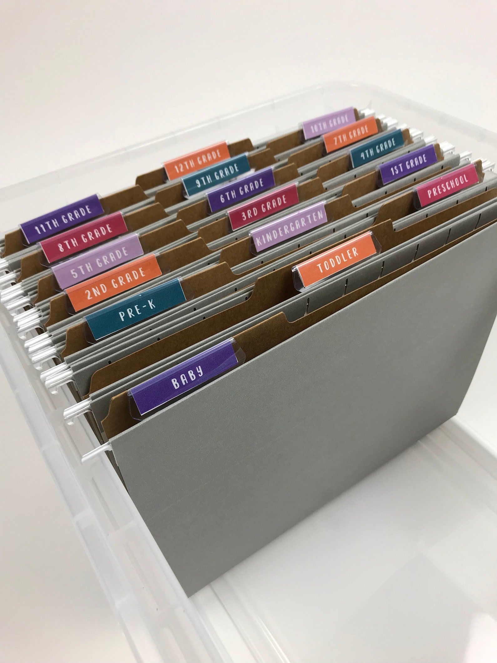 DOWNLOAD School Memory Box Student Filing System Kids | Etsy