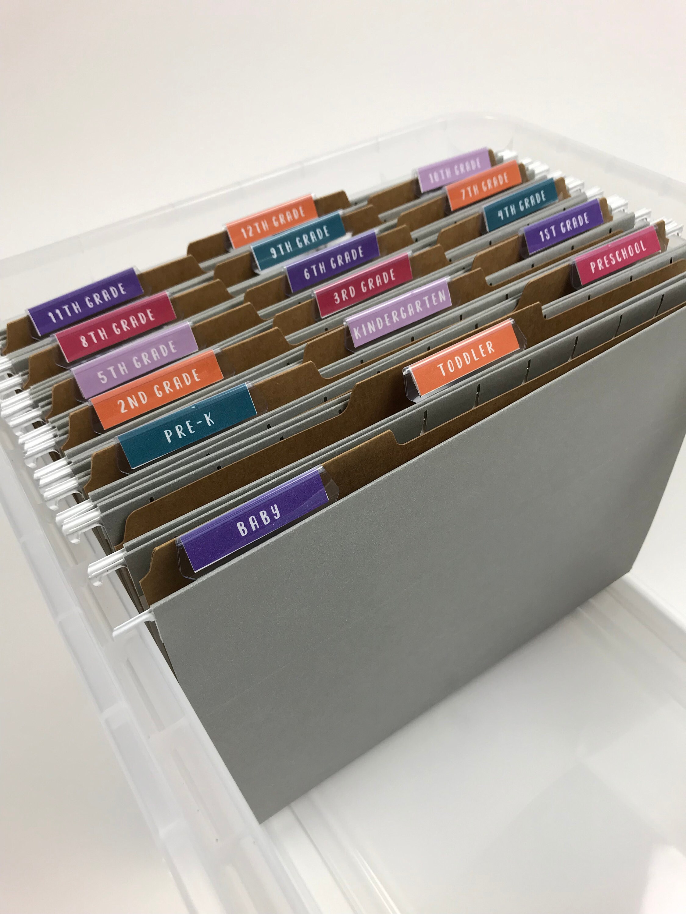 DOWNLOAD School Memory Box Student Filing System Kids | Etsy