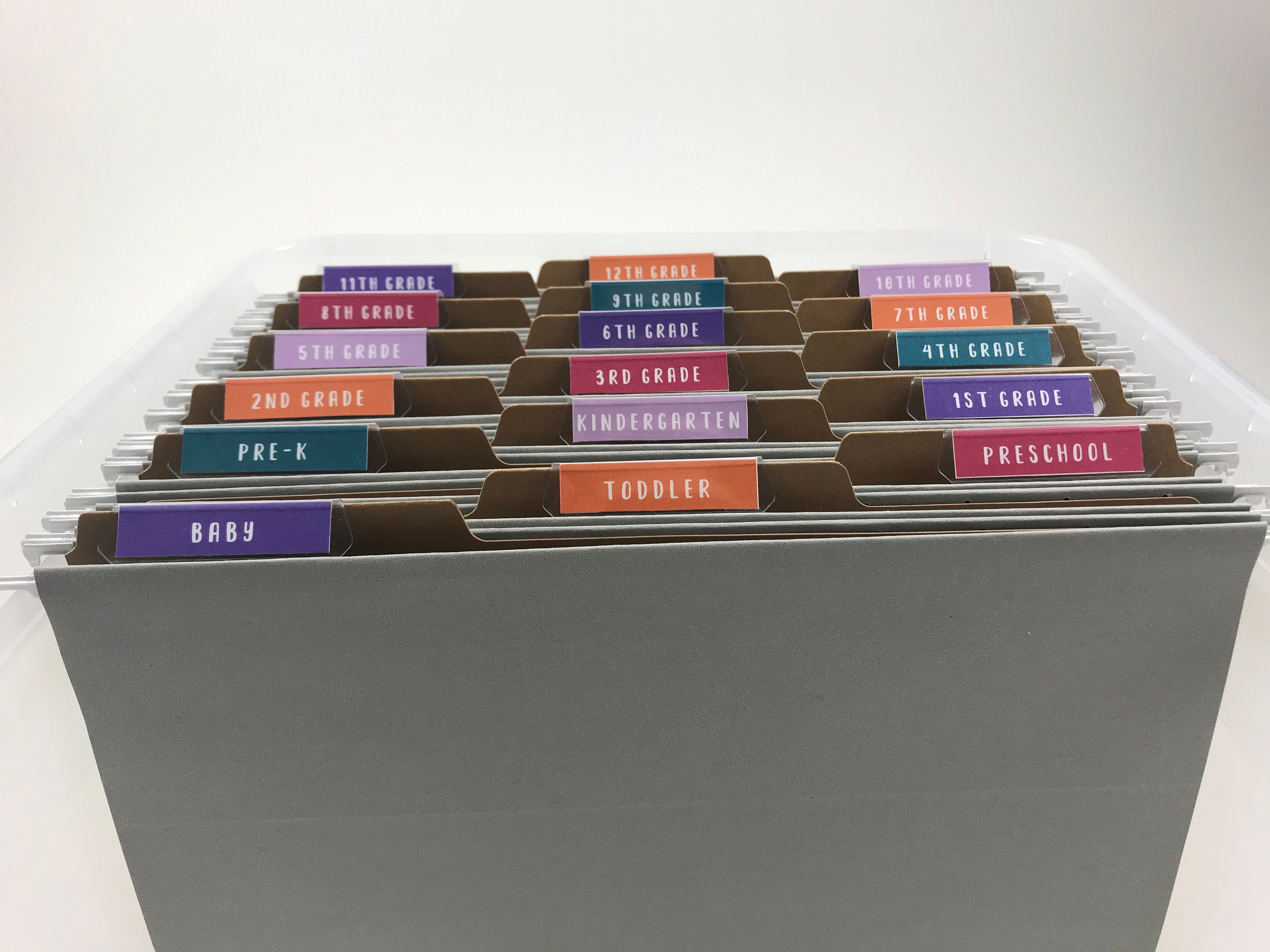 DOWNLOAD School Memory Box Student Filing System Kids | Etsy