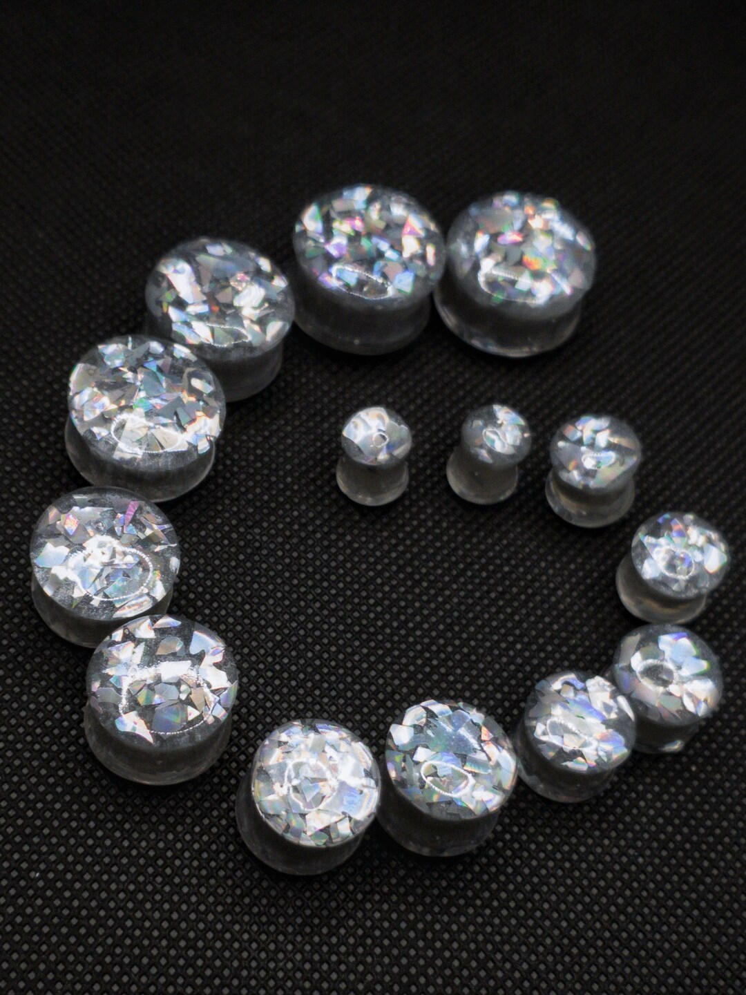 Cracked Holo Mirror Plugs - Etsy