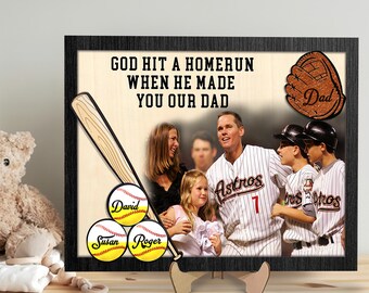 Personalized Fathers Day Baseball Gift, Handmade Baseball Coach ...