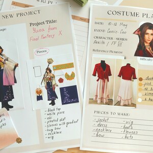 Digital Cosplay Planner, Cosplay Costume Planner, Cosplay Journal ...