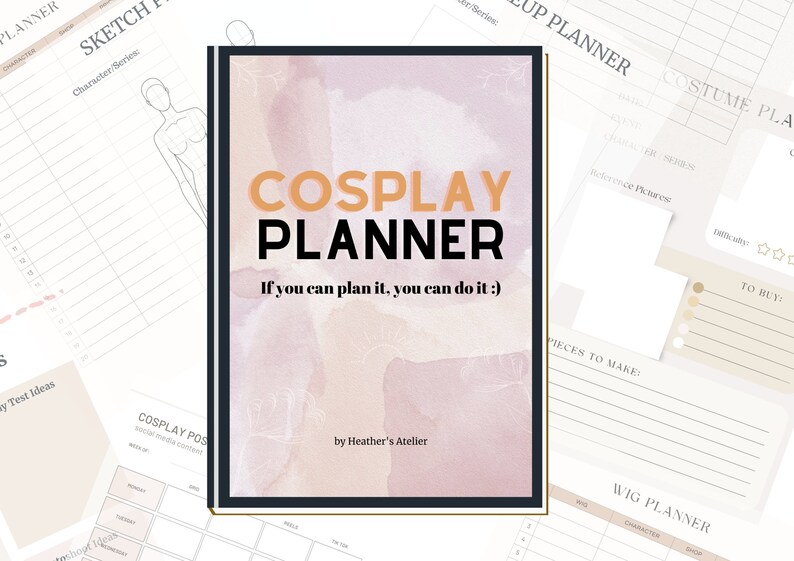 Digital Cosplay Planner, Cosplay Costume Planner, Cosplay Journal ...
