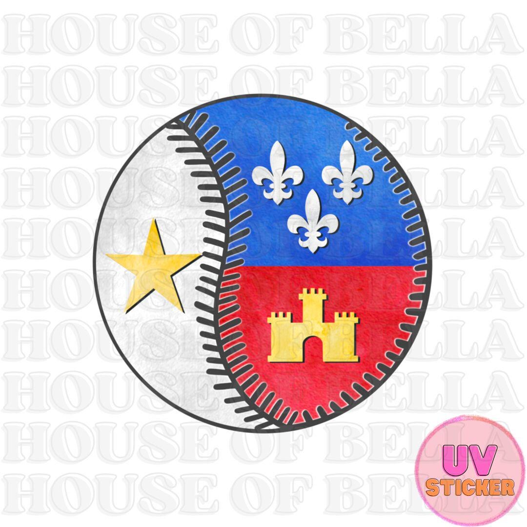 Acadian Flag Sticker | Acadian Flag | Acadiana | Louisiana Decal ...
