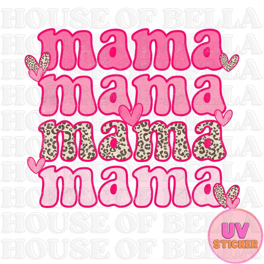 Mama Sticker | Pink Mama Sticker | Mom Decal | Pink Mom Decal | Decal ...