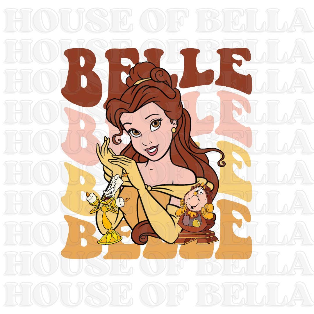 Bella Print | Bookish Princess | Princess Print | DTF Print | Direct to ...