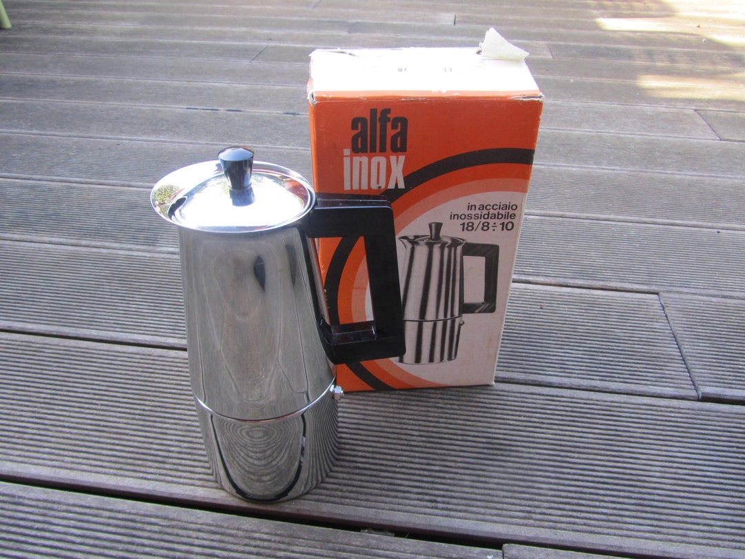 Tracanzan Alfa Inox Stainless Steel Coffee Maker From Armeno, Novara ...