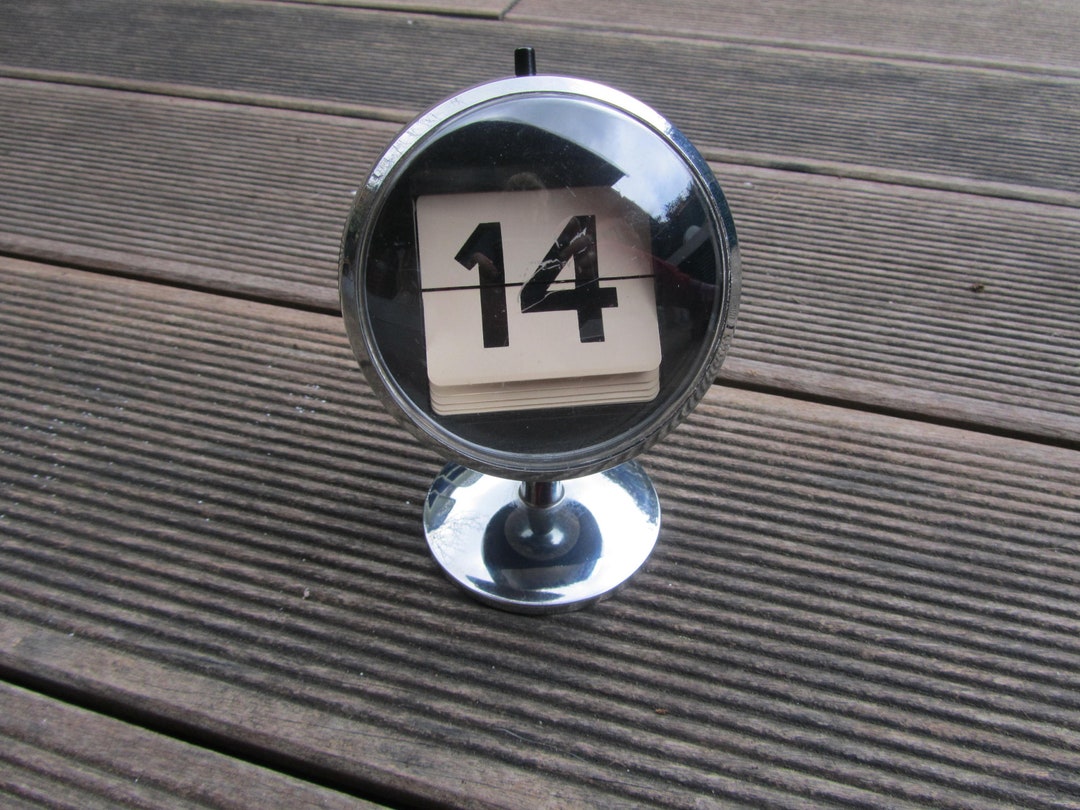 Space Age Perpetual Table Calendar Flip Ball Calendar 1970s. - Etsy