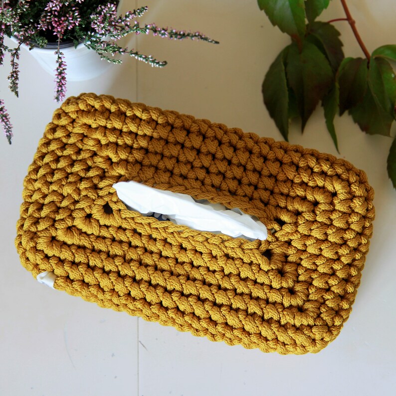 Mustard Tissue Box Cover Stylish Rectangular Box Cover Durable - Etsy