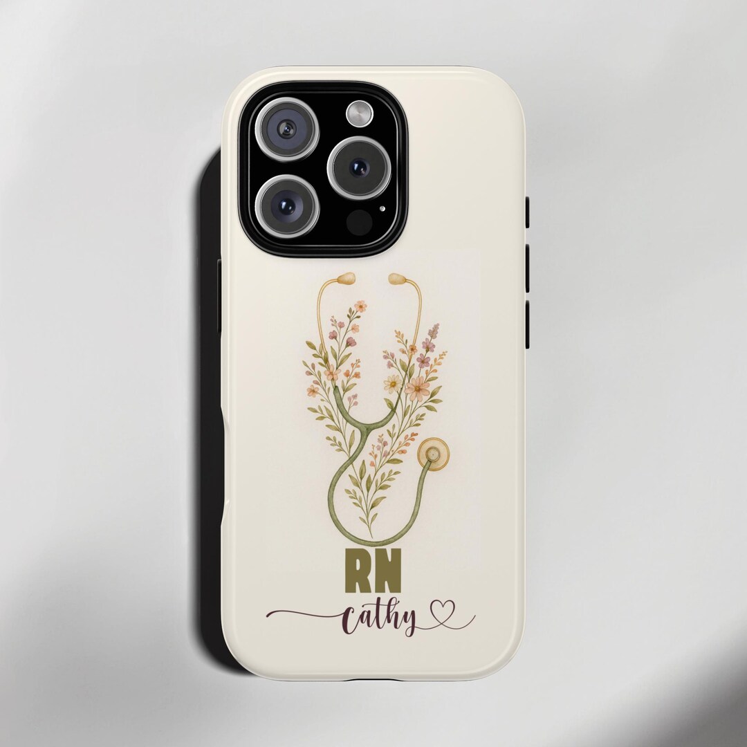Personalized RN Nurse Phone Case Custom Nurse Name iPhone Case Floral ...