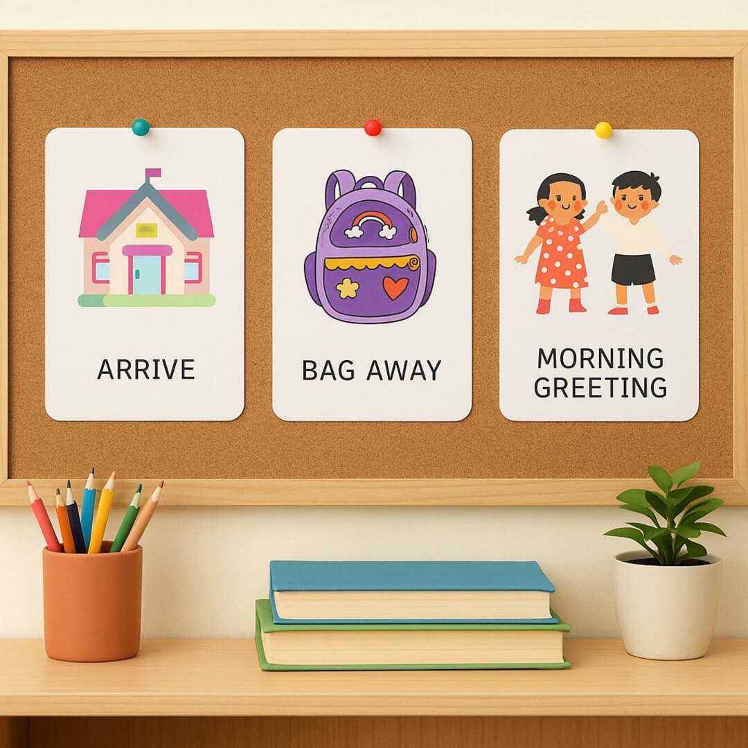 Printable Kids Routine Cards | Visual Schedule for Children | Daily ...