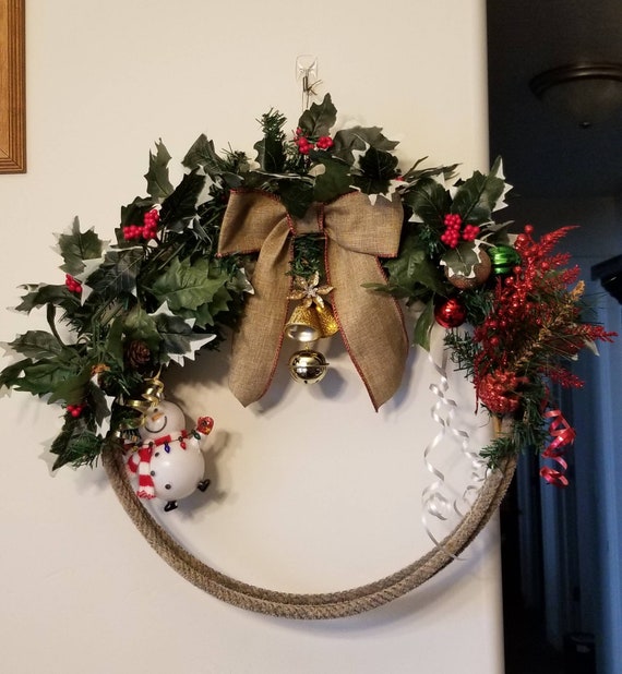 Western Rope Christmas Wreath | Etsy