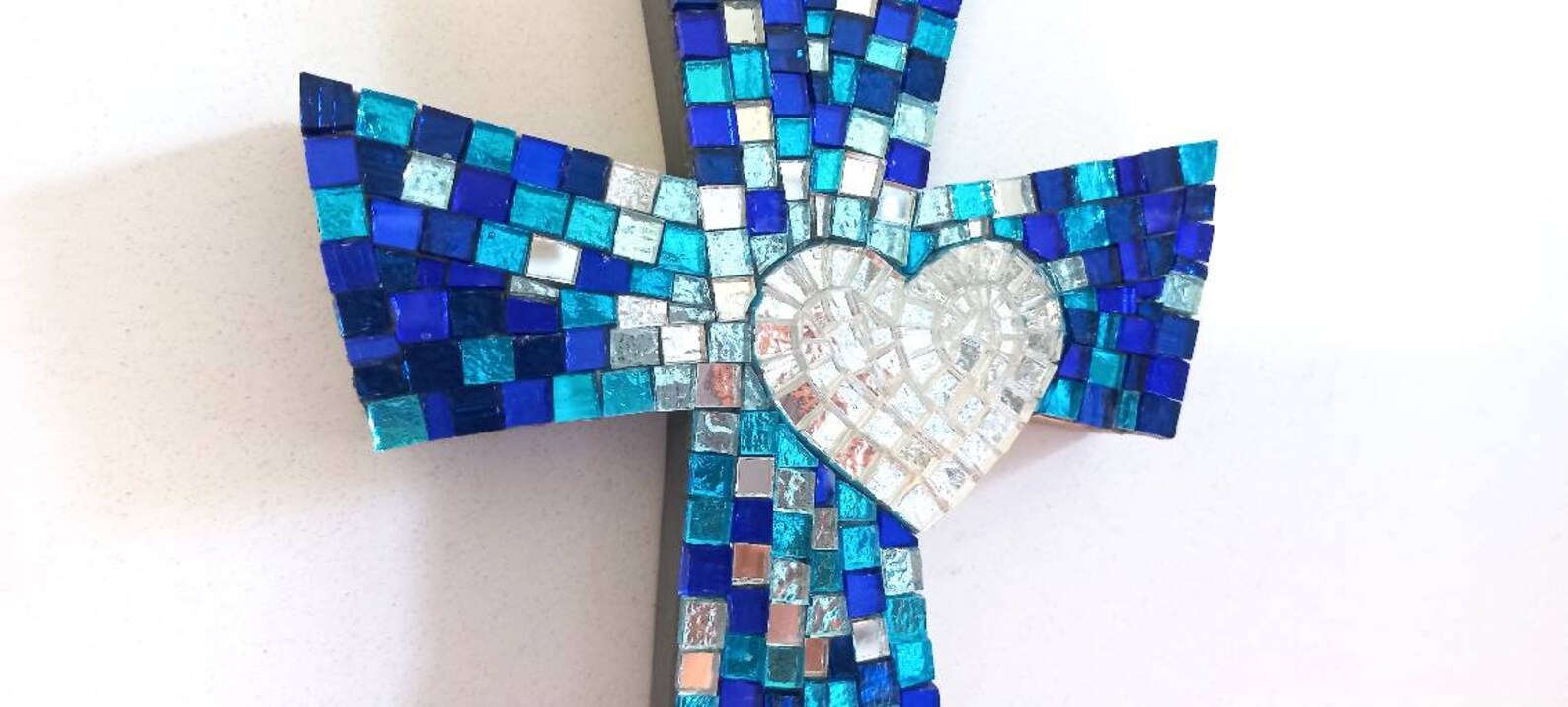 Shades of Blue Wall Cross With Elegant Gift Box Gift - Etsy