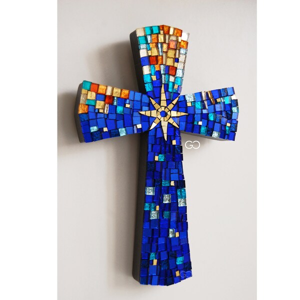 Mosaic Cross - Etsy
