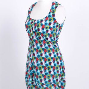 Summer Cotton Dress With Bubble Hemline, Knee Length Summer Dress ...