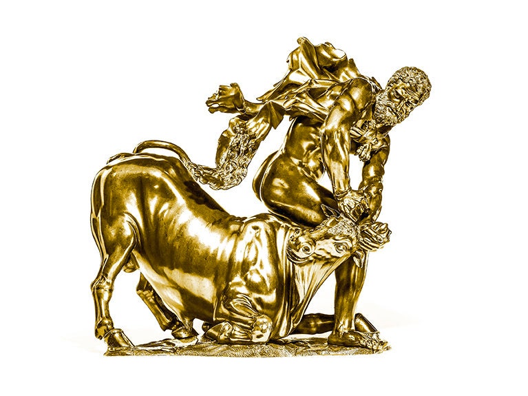 Hercules Fighting Poseidon's Bull. Limited Edition Fine Art Print, 50 ...