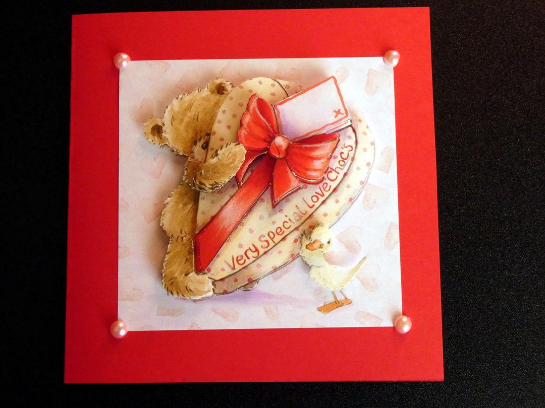 3D Bears Greeting Card, Bears-greeting Card, Handmade Card, Bear With ...