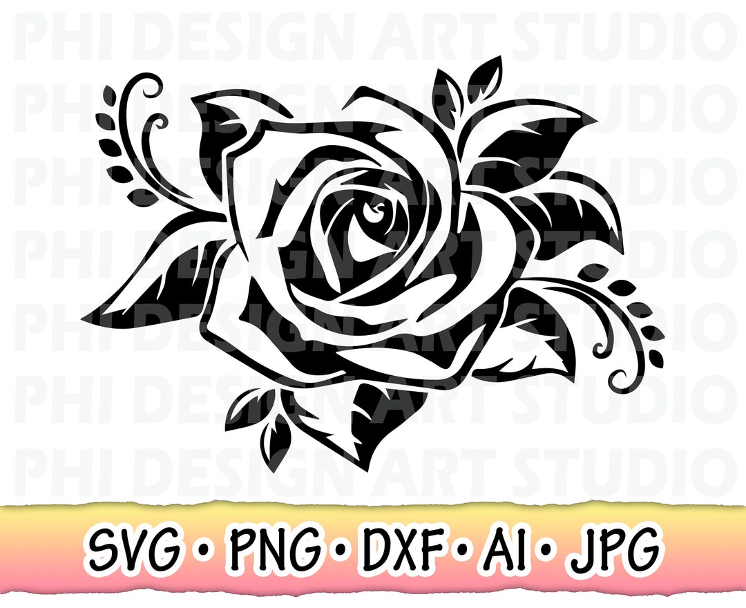 Rose Svg Cut File, Rose Flowers SVG, Rose SVG for Cricut, Flowers Svg ...