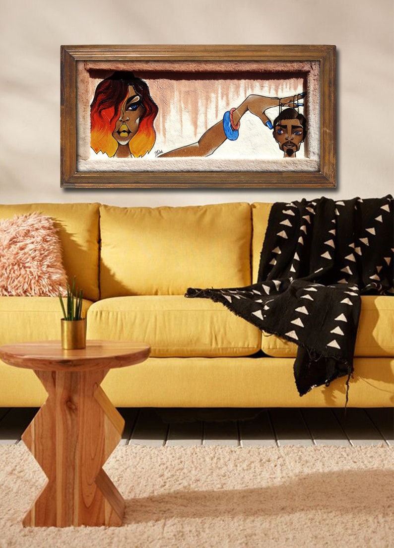 Femdom Art Submissive Man Bdsm Art Erotic Art Funny Ts Etsy
